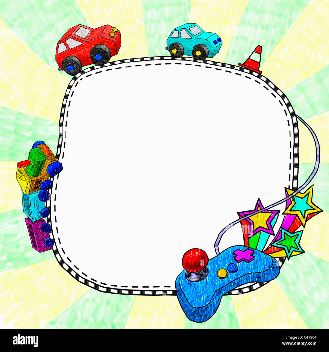 toys in frame Stock Photo - Alamy