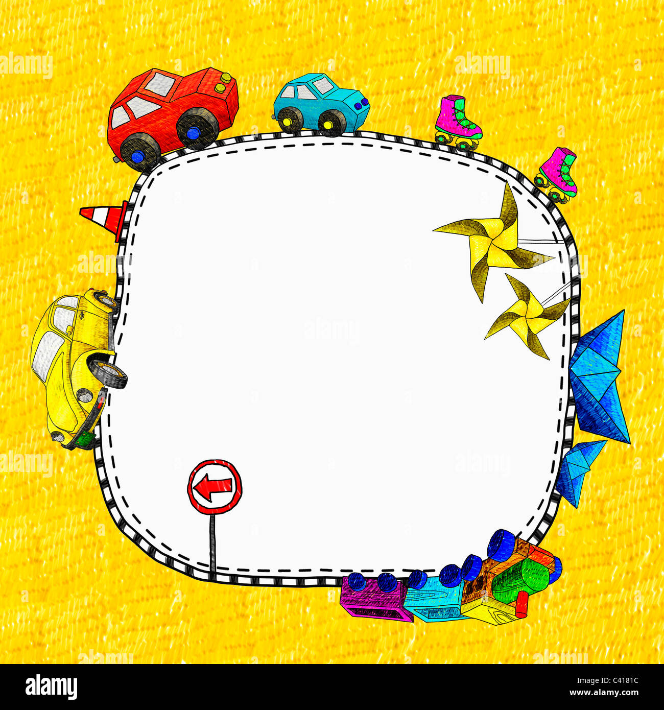 toys in frame Stock Photo - Alamy