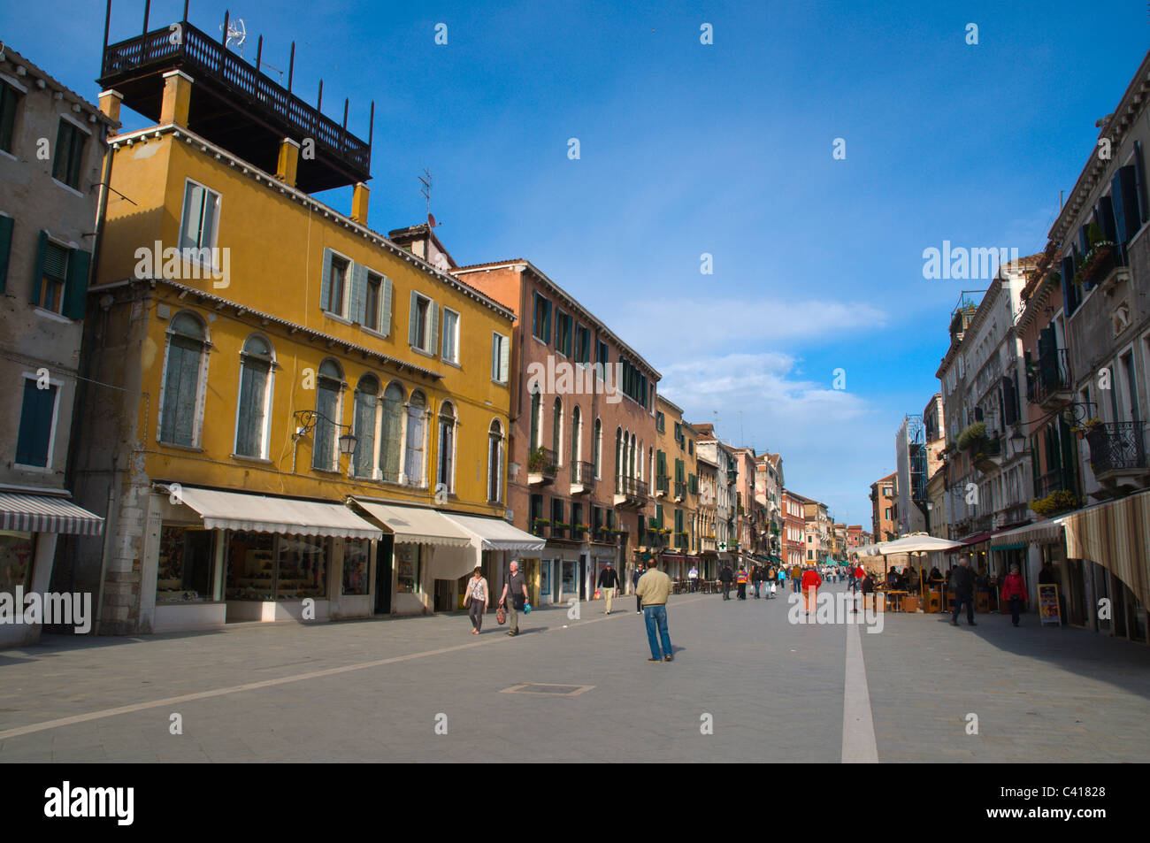 Via Garibaldi street Castello district Venice Italy Europe Stock Photo ...