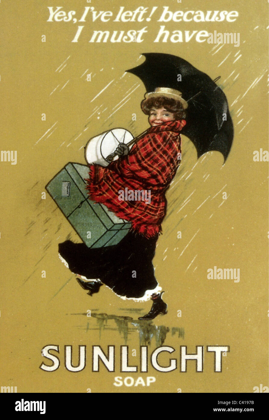 Sunlight soap poster hi-res stock photography and images - Alamy