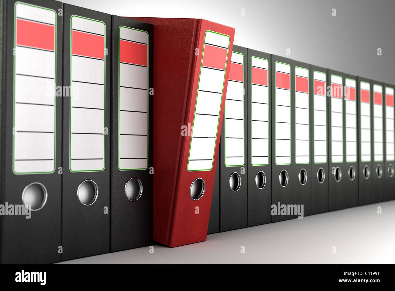 Red ring binder Stock Photo - Alamy