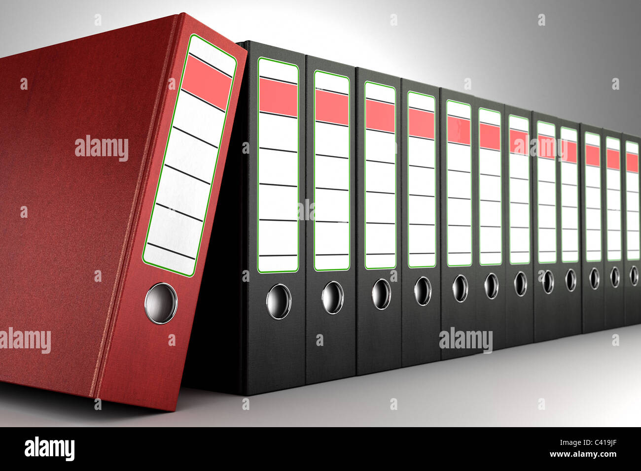 Red ring binder Stock Photo - Alamy