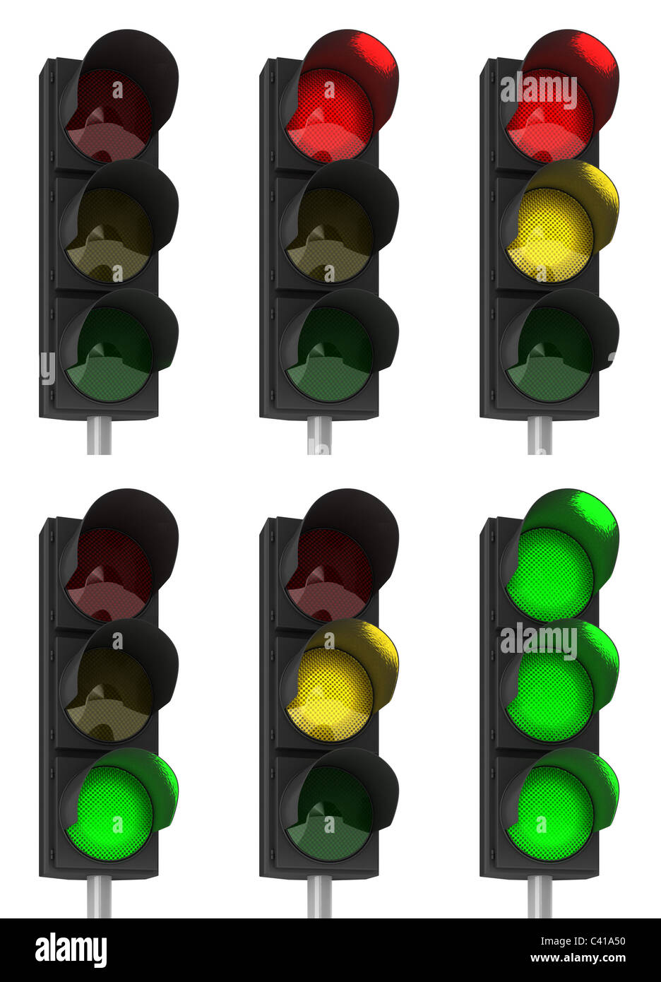 Multiple traffic light signals hi-res stock photography and images - Alamy