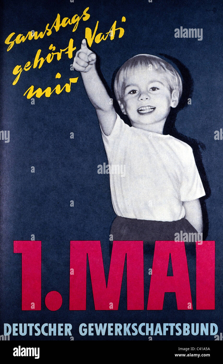 people, profession, workers, labour movement, trade union, poster, "On ...