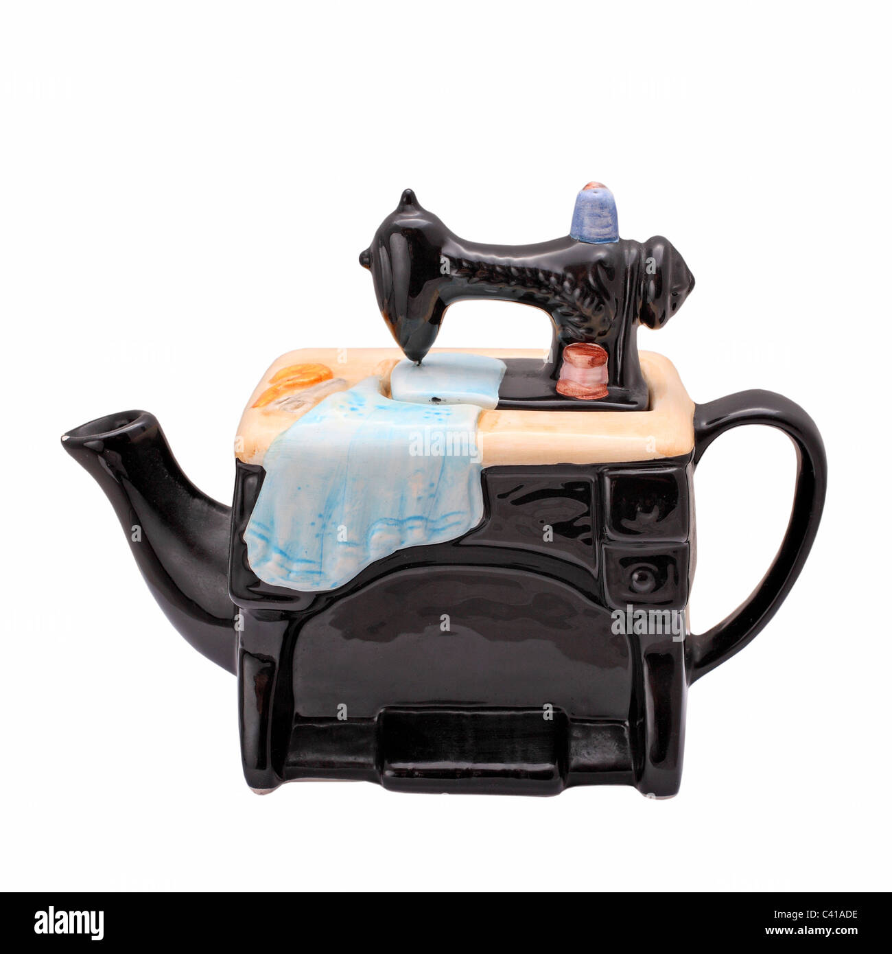 antique porcelain teapot Stock Photo - Alamy