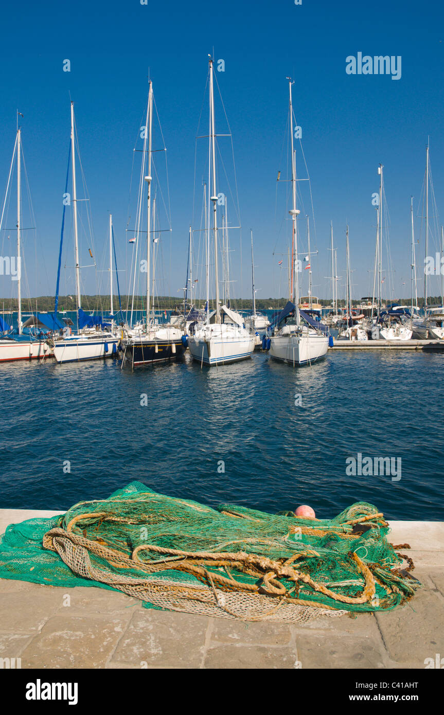 Marina the port Pula the Istrian peninsula Croatia Europe Stock Photo ...