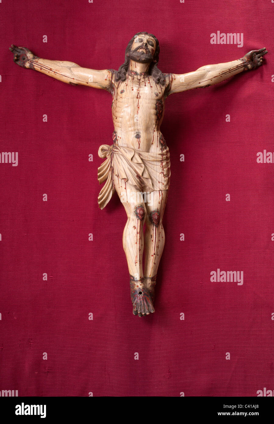 Ancient statue of crucified Jesus Christ Stock Photo - Alamy