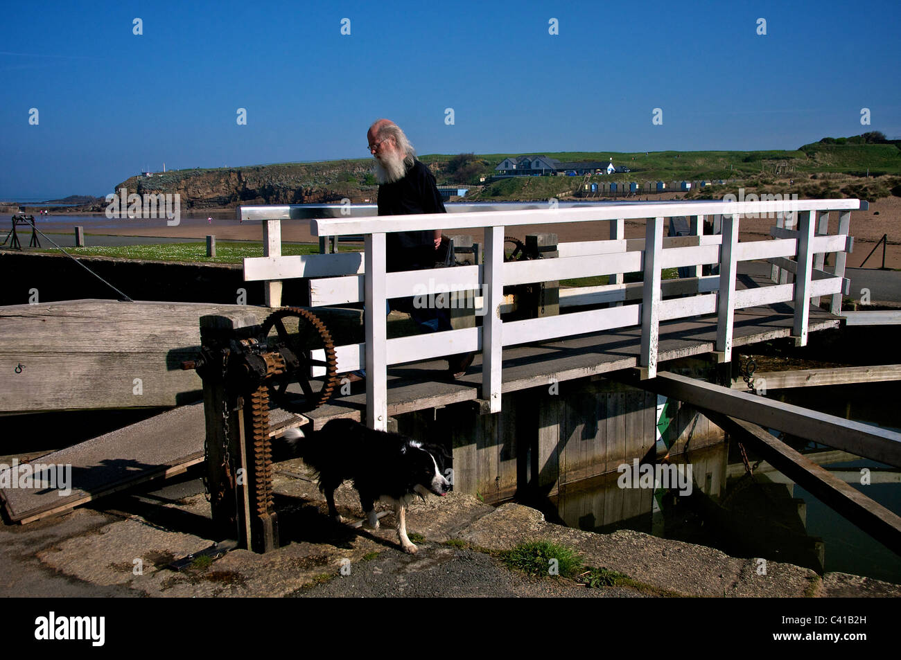 Bude Cornwall UK Canal Sea Lock Sealock Stock Photo - Alamy