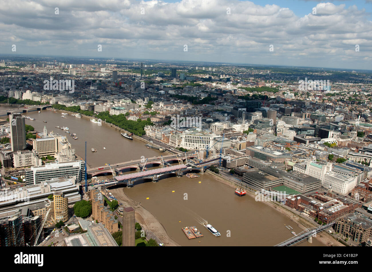 An aerial view of Central London, England Stock Photo - Alamy