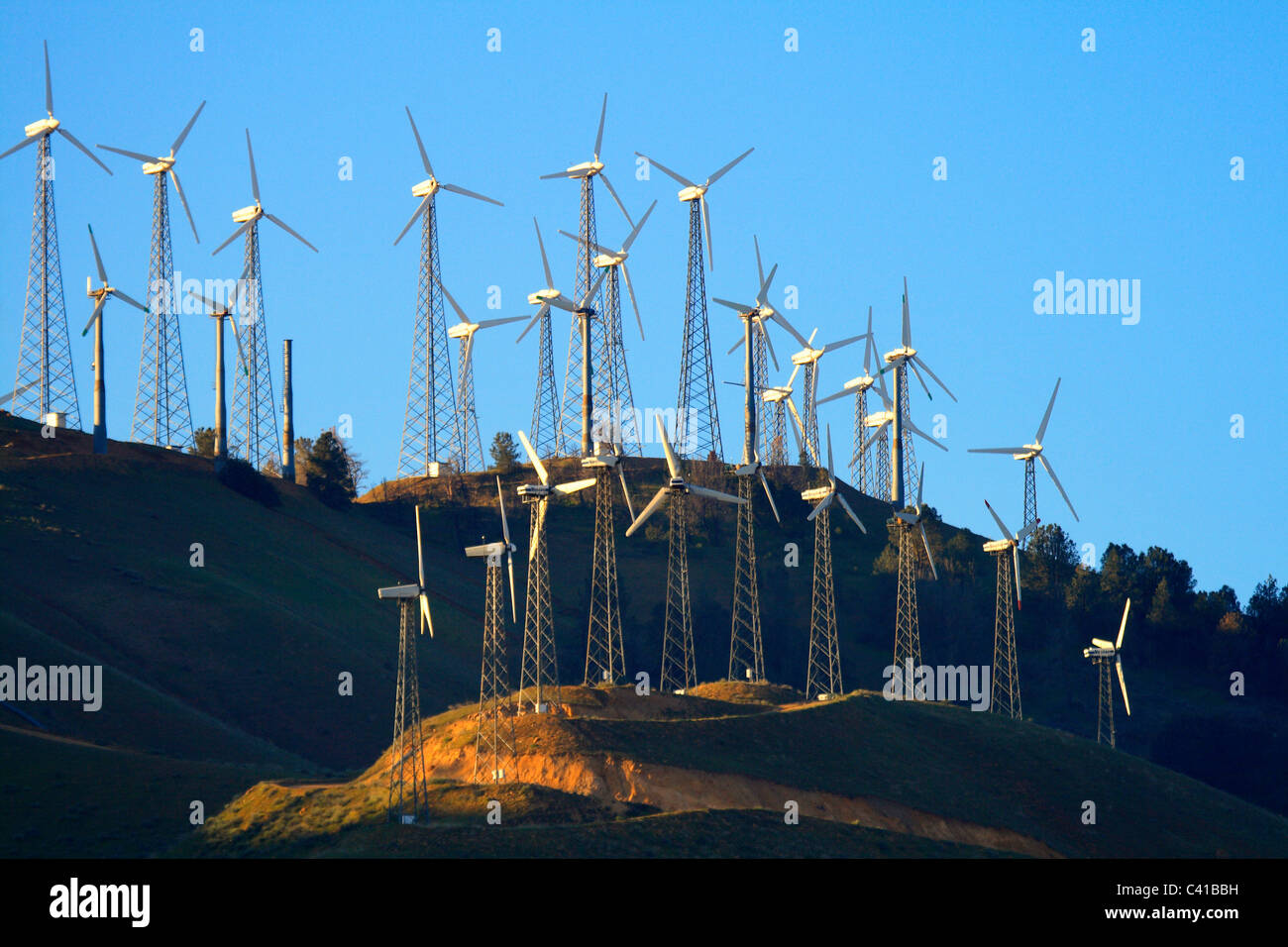 Electricity-generating windmills Tehachapi, CA Stock Photo - Alamy