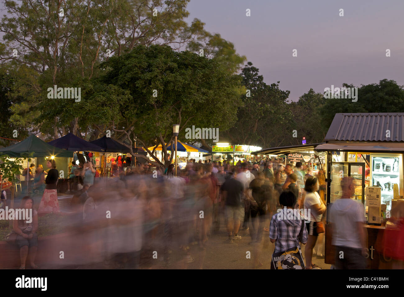 Sunset Market - Darwin - Mindil Stock Photo - Alamy