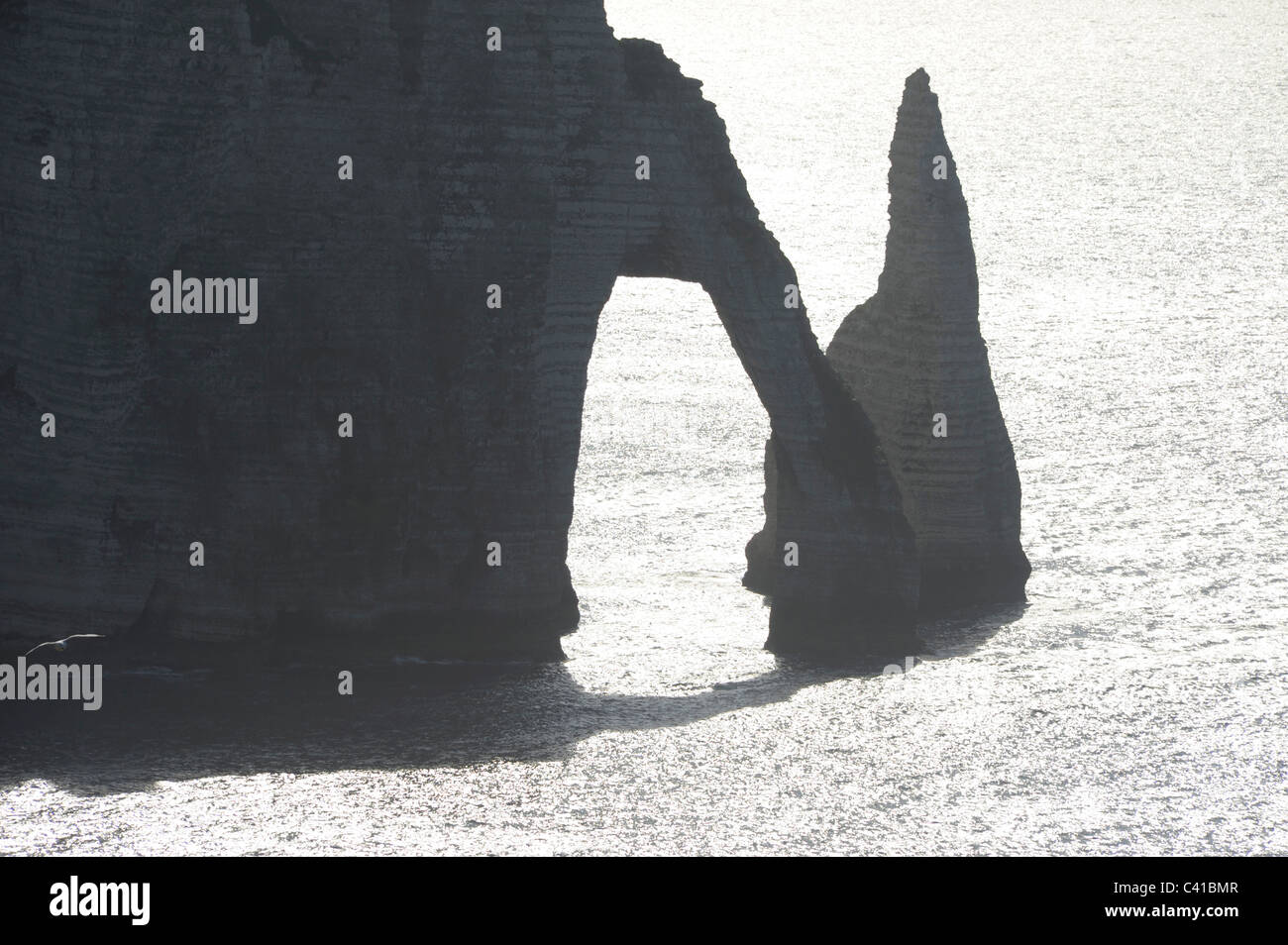 Cliff blacklight, Etretat,Normandy,France Stock Photo - Alamy