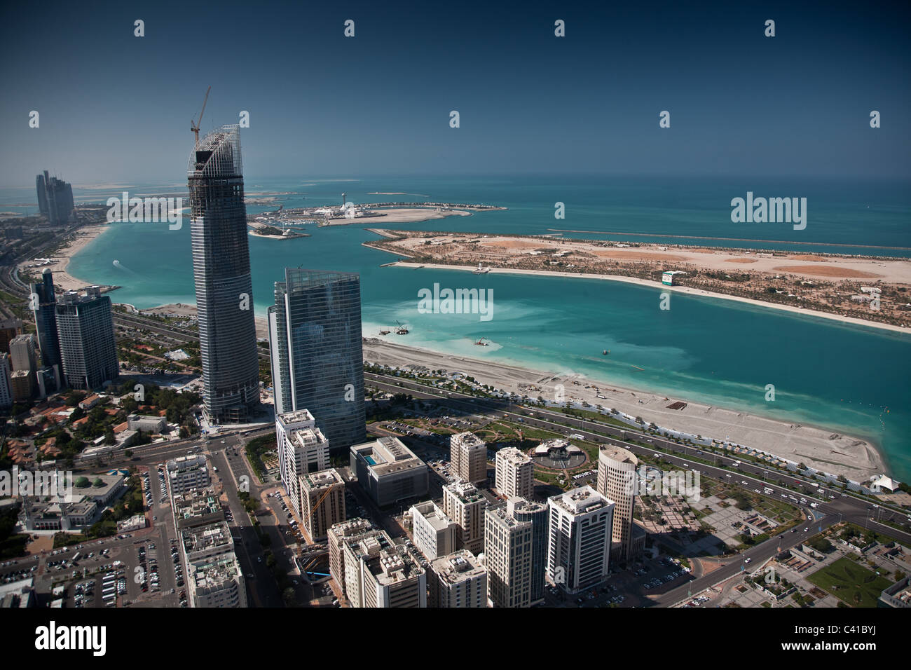 Abu Dhabi UAE United arab emirates skyline Stock Photo - Alamy