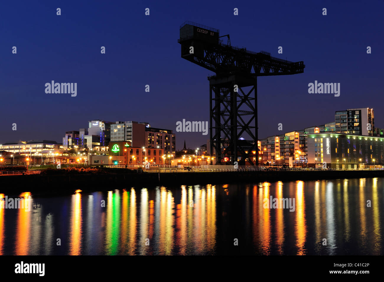 Finnieston Crane at night, Glasgow, Scotland Stock Photo - Alamy