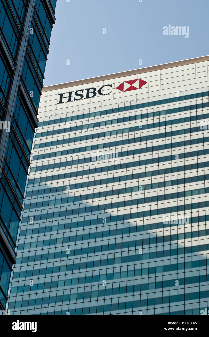 HSBC bank, Canary Wharf, London, UK Stock Photo - Alamy