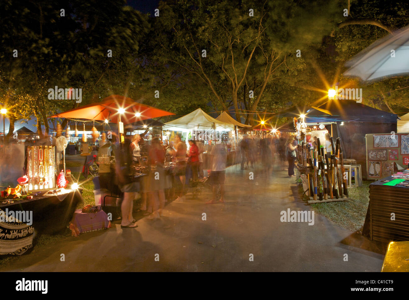 Sunset Market - Darwin - Mindil Stock Photo - Alamy