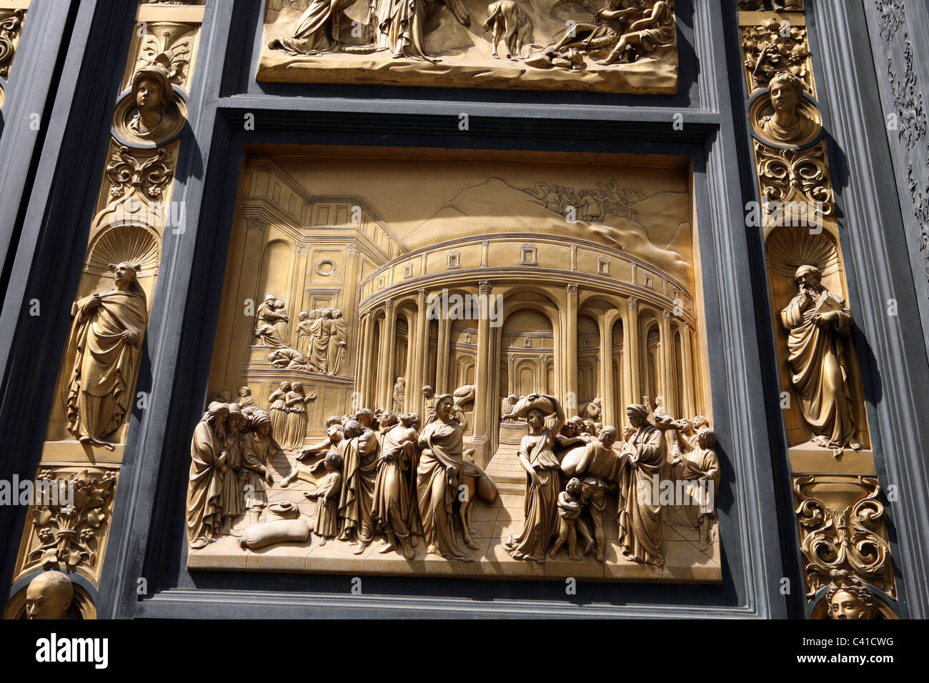 East doors of the Baptistry Florence Italy Europe Stock Photo - Alamy