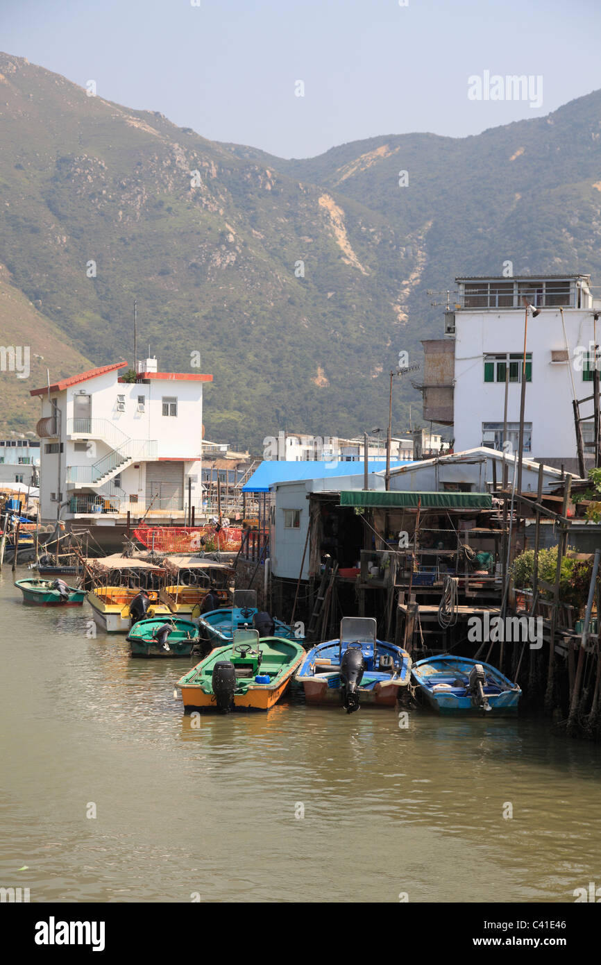 Hong kong tai o lantau island fishing village stilt house hi-res stock ...