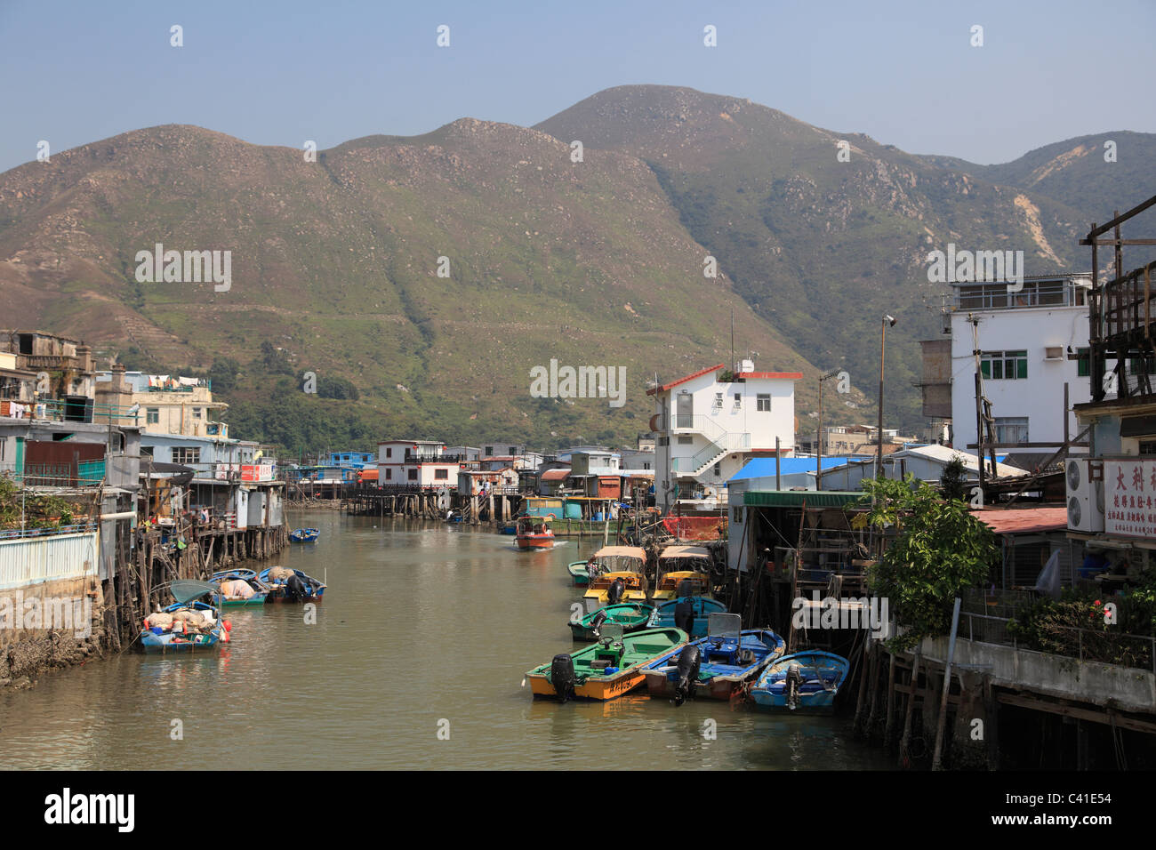 Hong kong tai o lantau island fishing village stilt house hi-res stock ...