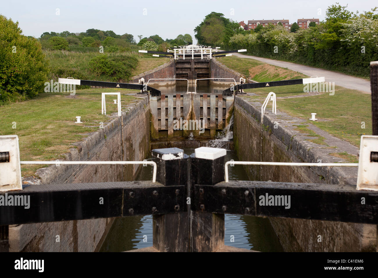 Caen Hill Locks Devizes Stock Photo - Alamy
