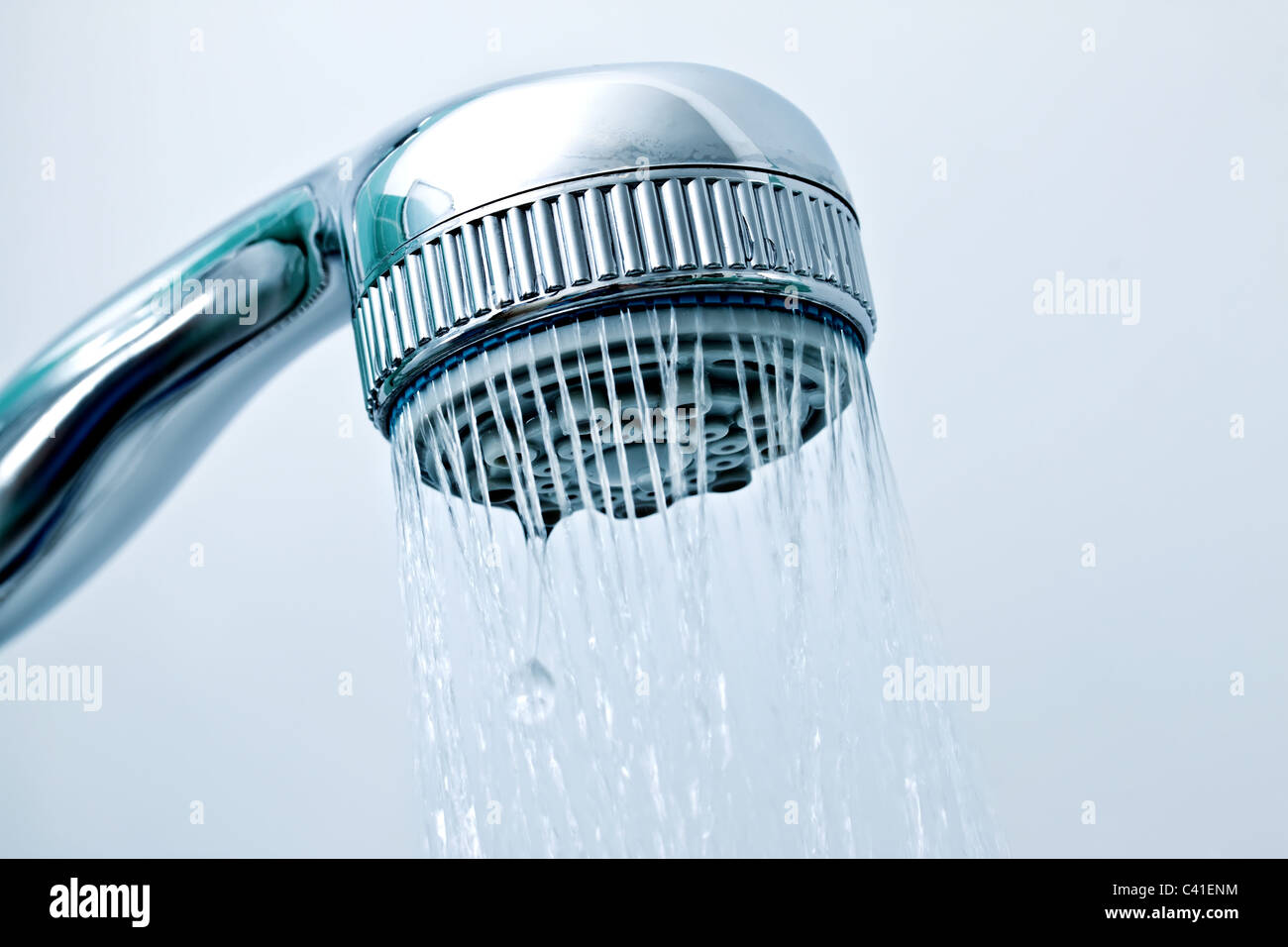 Flowing water from the shower Stock Photo - Alamy