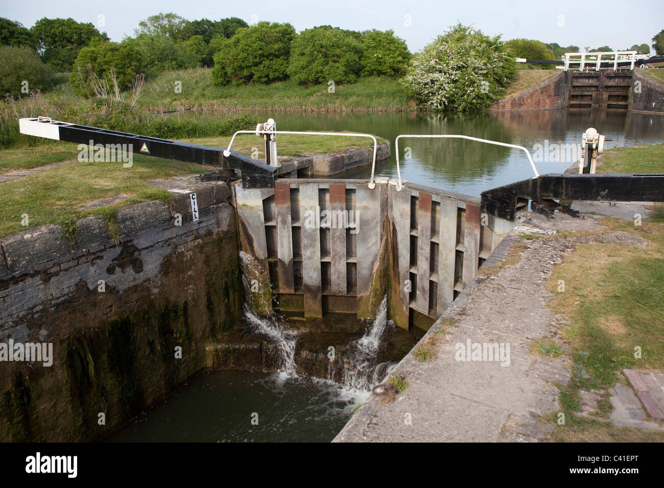 Caen Hill Locks Devizes Stock Photo - Alamy