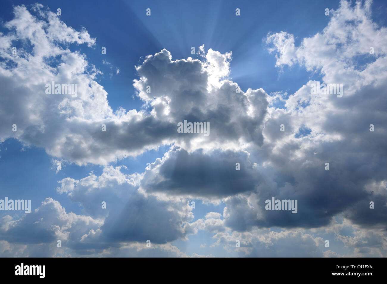 blue, climate, clouds, cumulus, nature, season, sky, background, beat ...