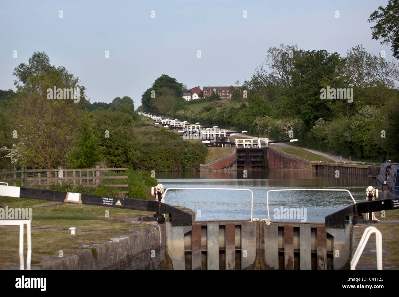 Caen Hill Locks Devizes Wiltshire UK Stock Photo - Alamy