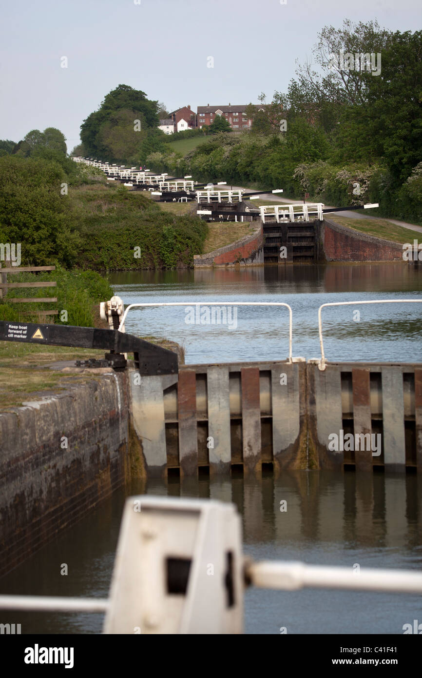 Caen Hill Locks Devizes Wiltshire Uk Stock Photo - Alamy