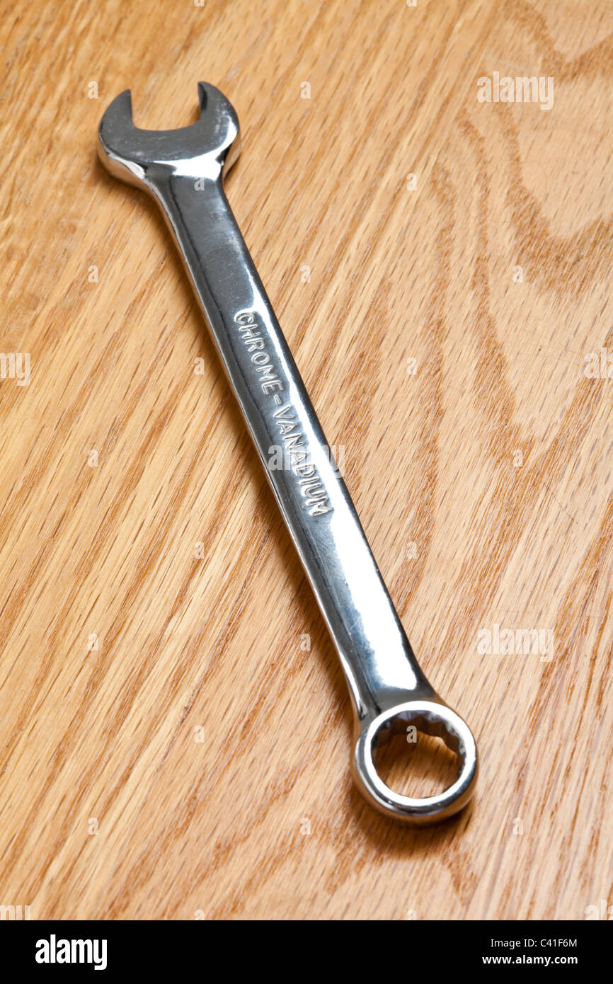 Metal Wrench close up shot Stock Photo - Alamy