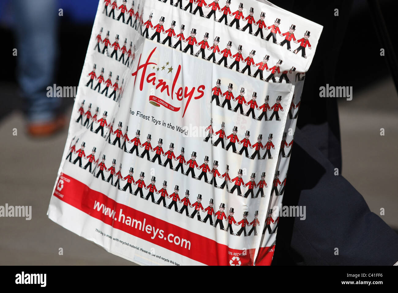 Hamleys plastic bag shopping hi-res stock photography and images - Alamy