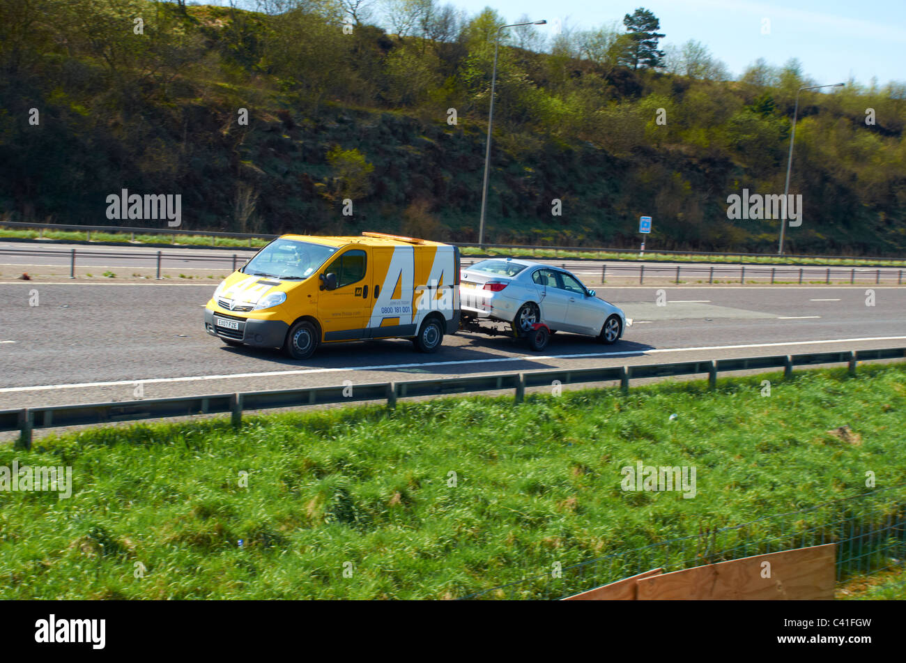 Aa van driving on road hi-res stock photography and images - Alamy