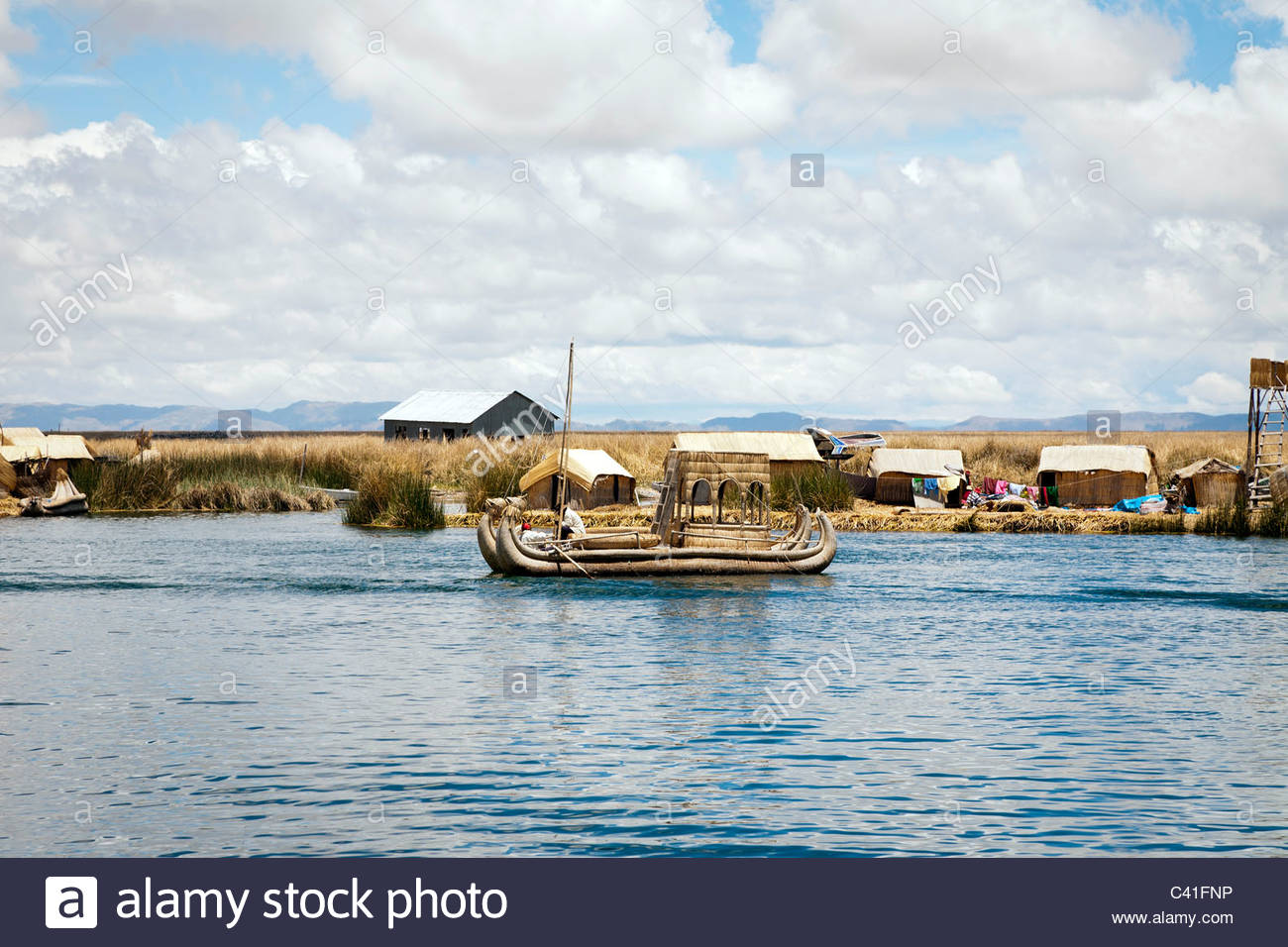 Totora Boat Peru High Resolution Stock Photography and Images - Alamy