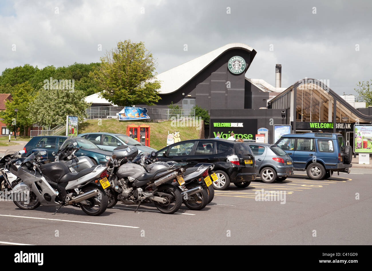 Membury motorway services on the M4 motorway in Wiltshire, UK Stock ...