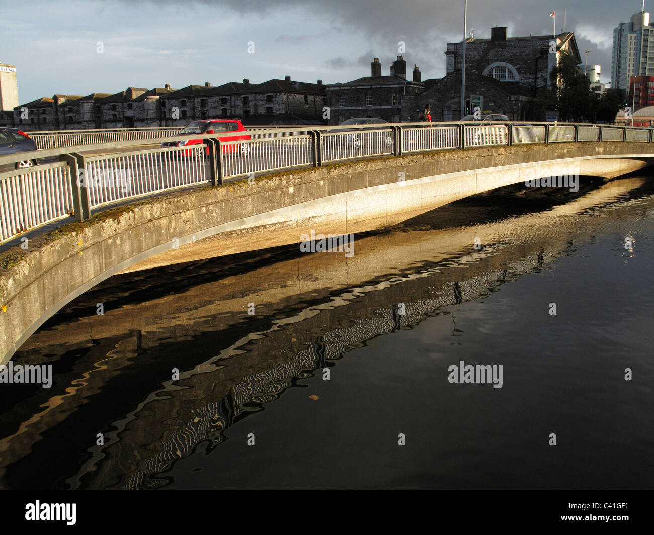 Michael Collins Bridge River Lee Cork City Centre Ireland Stock Photo ...