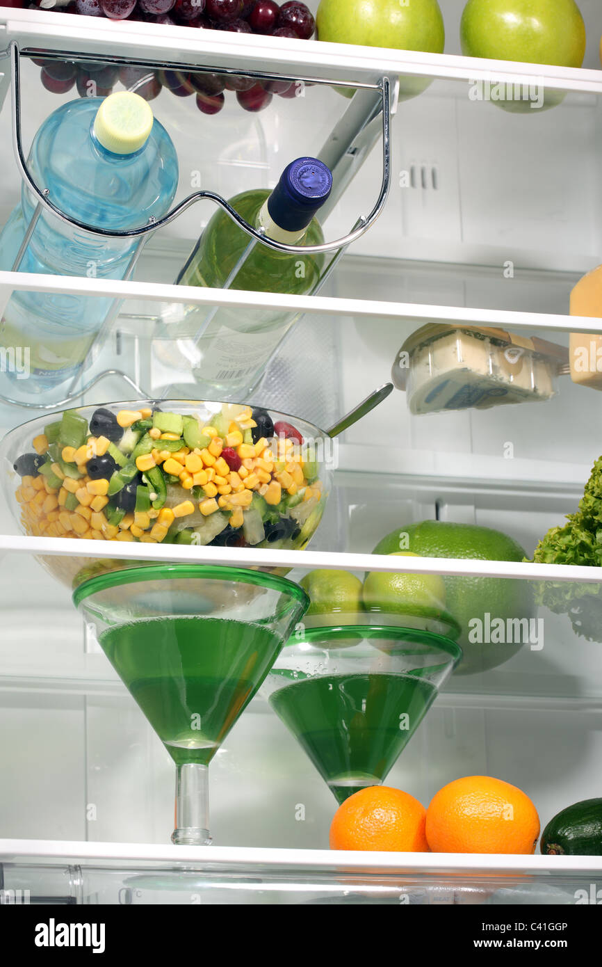 The inside of refrigerators Stock Photo - Alamy