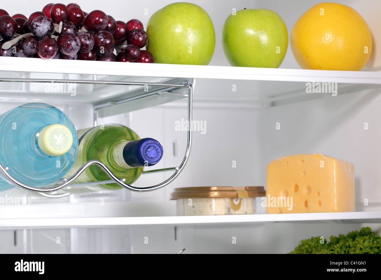 The inside of refrigerators Stock Photo - Alamy
