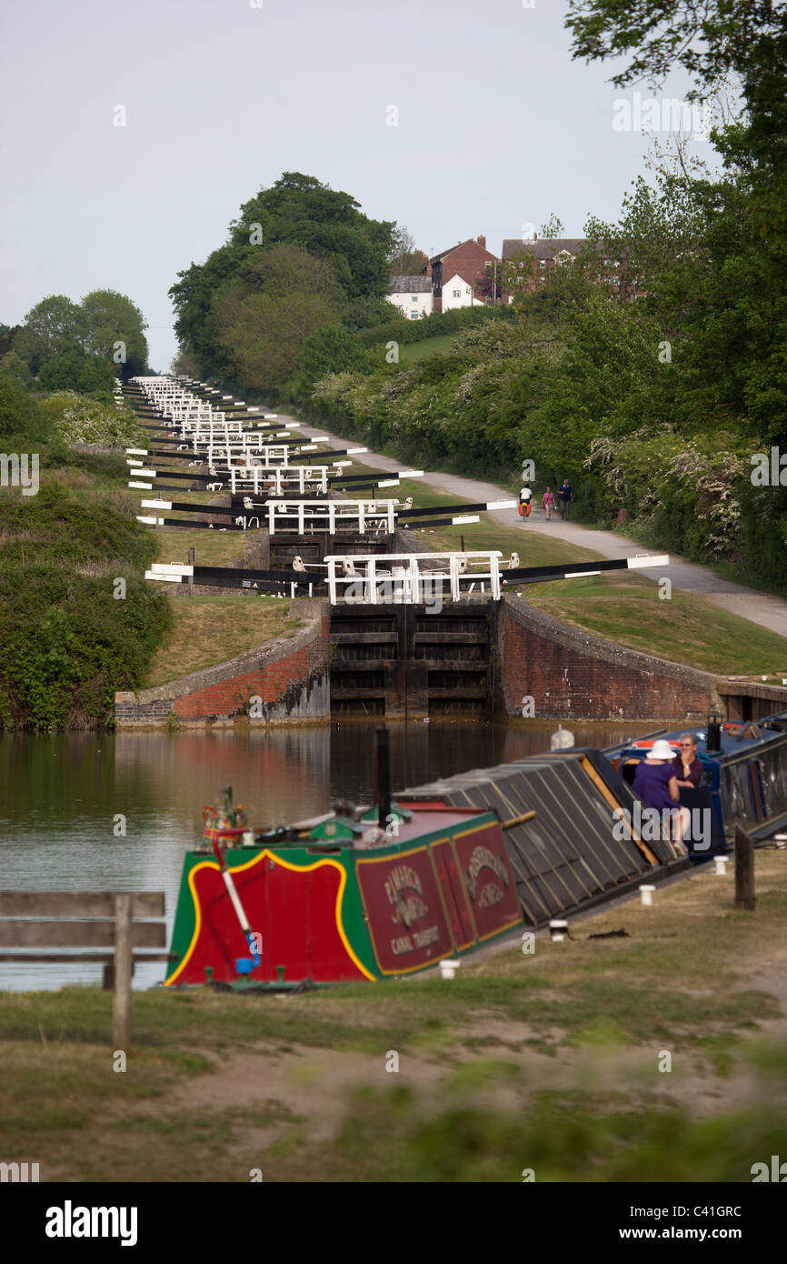 Caen Hill Locks Devizes Wiltshire Uk Stock Photo - Alamy