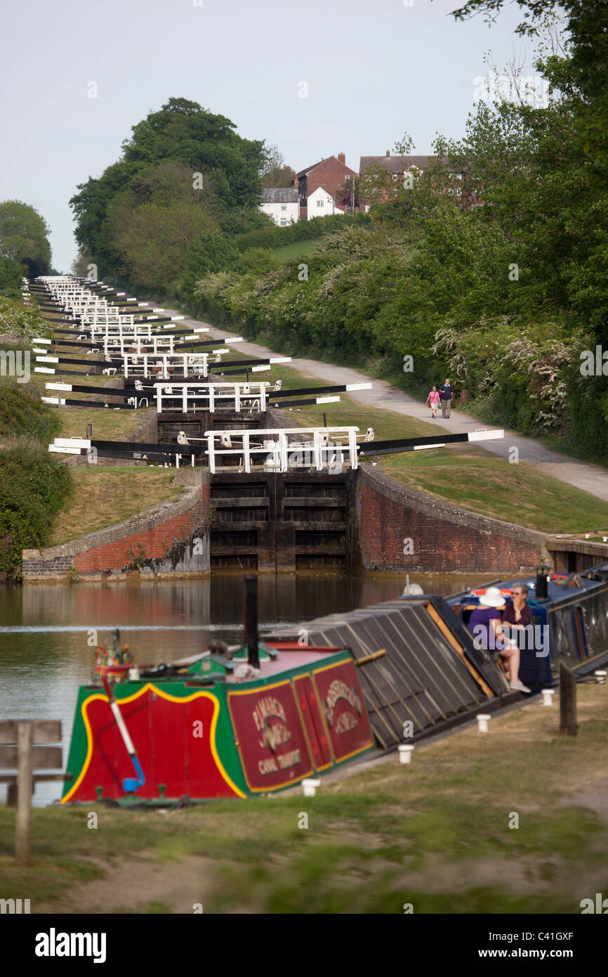 Steep flight of locks hi-res stock photography and images - Alamy
