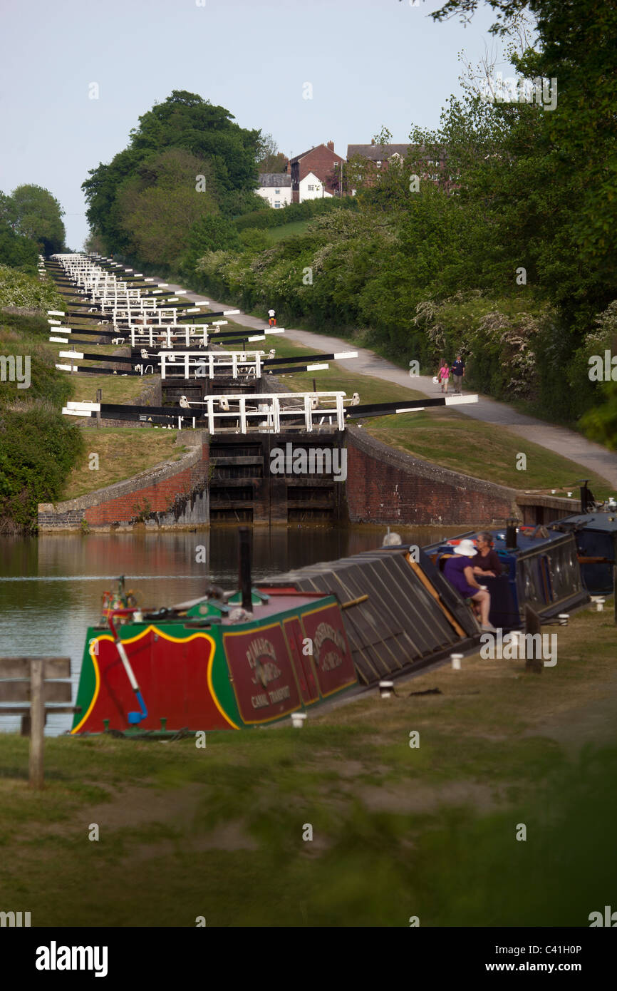 Caen Hill Locks Devizes Wiltshire Uk Stock Photo - Alamy