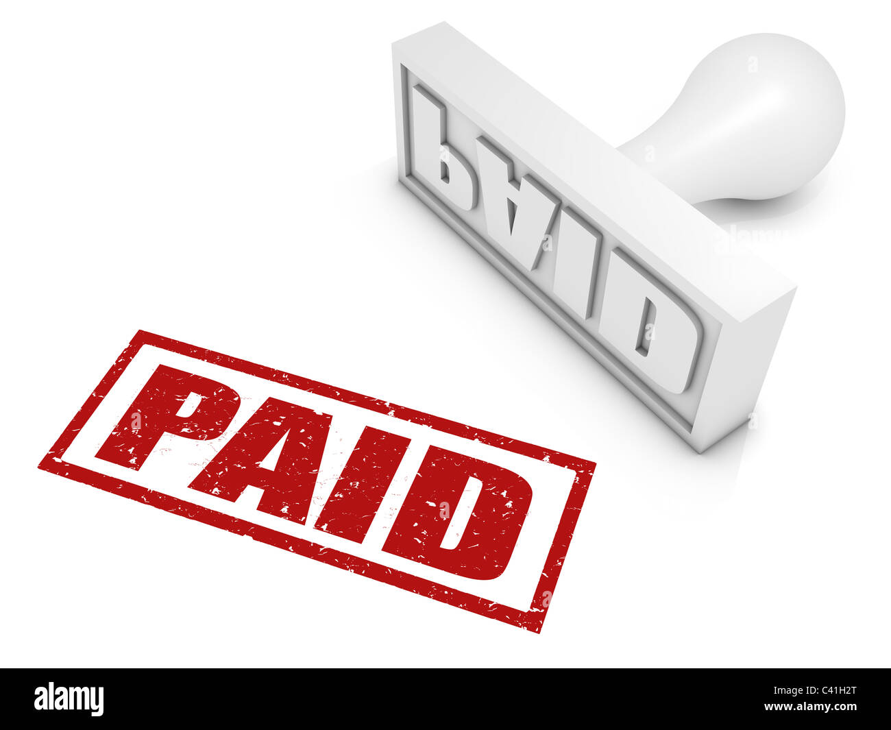 Paid stamp hi-res stock photography and images - Alamy