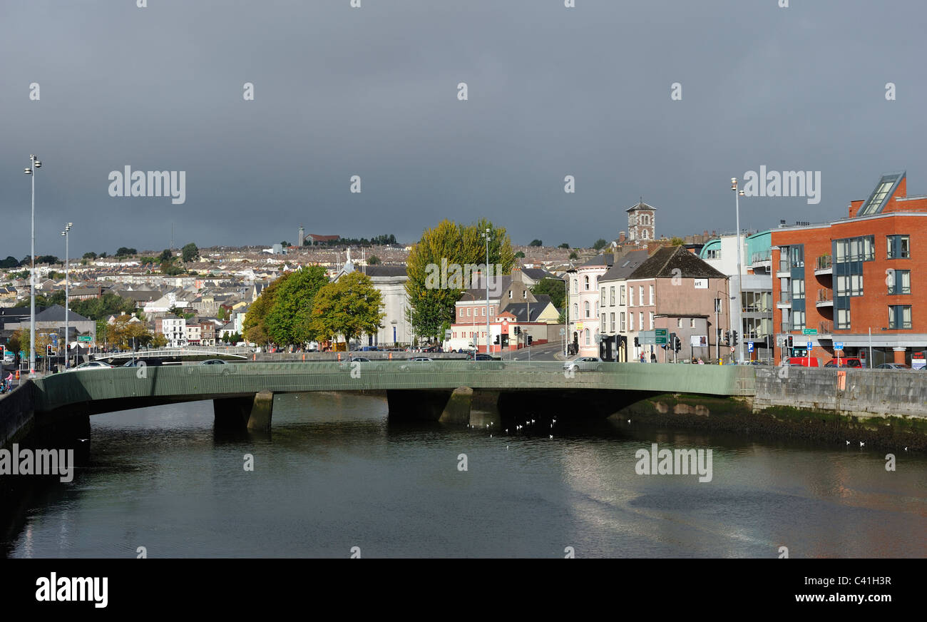 Christy Ring Bridge Cork Ireland River Lee North Channel Stock Photo ...