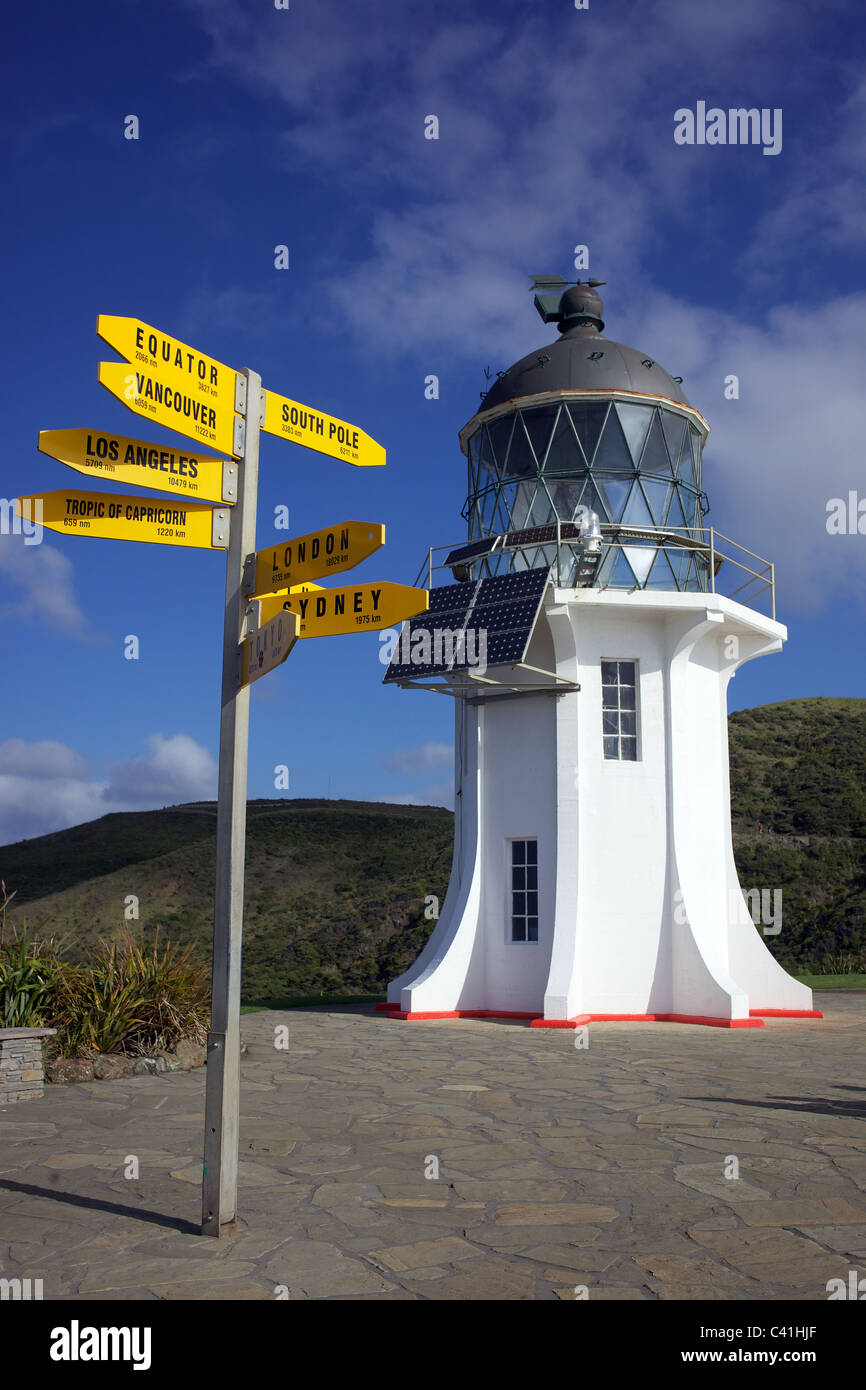 North Island Cape Reinga Signpost High Resolution Stock Photography and ...