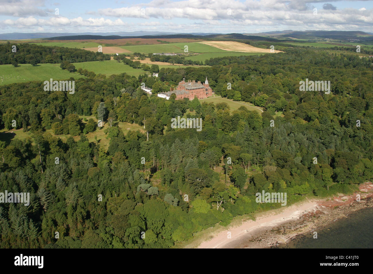 Mount Stuart House, home to the Stuarts of Bute, on the Isle of Bute ...
