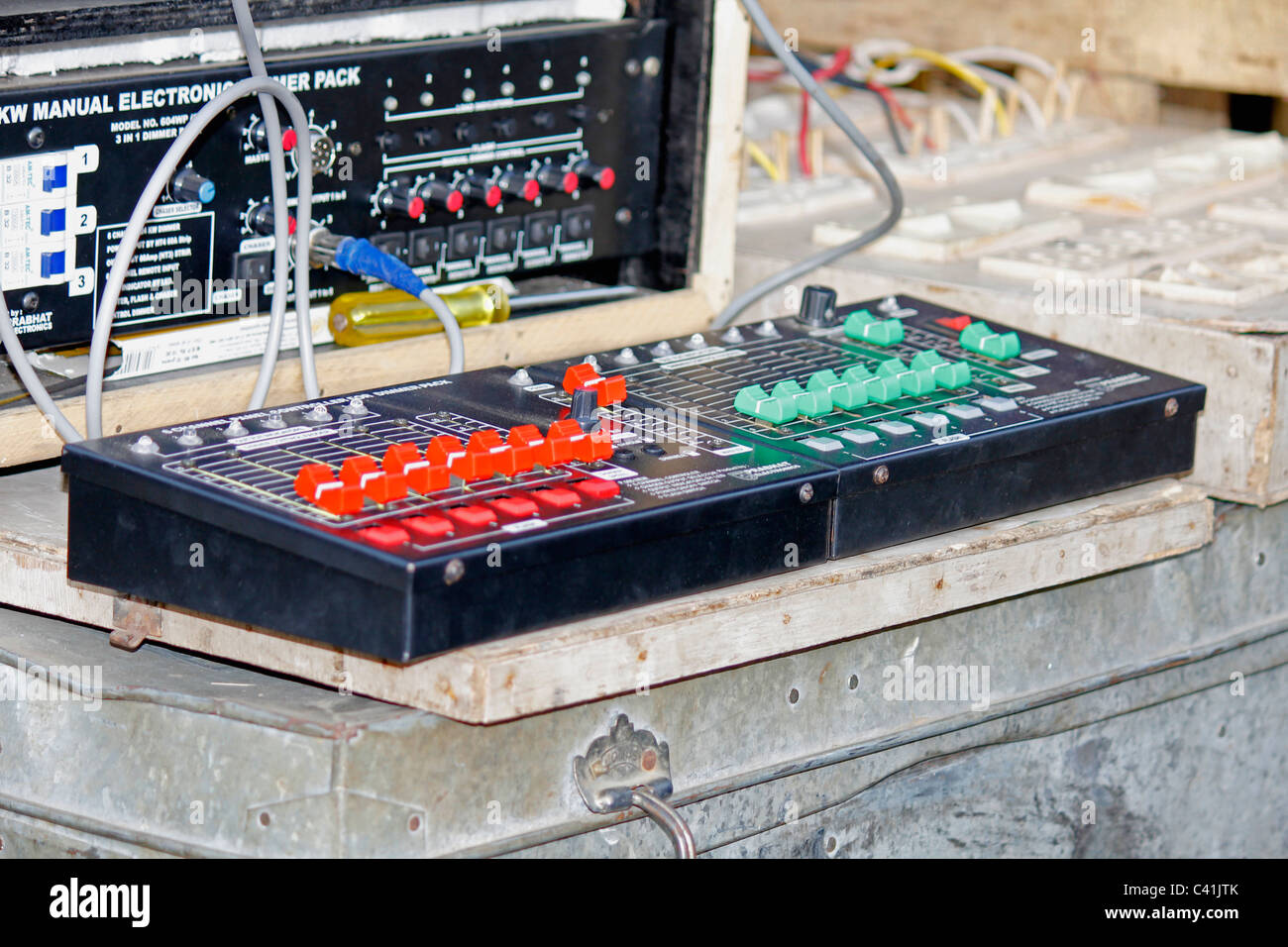 Stage Light Controller Board Stock Photo - Alamy