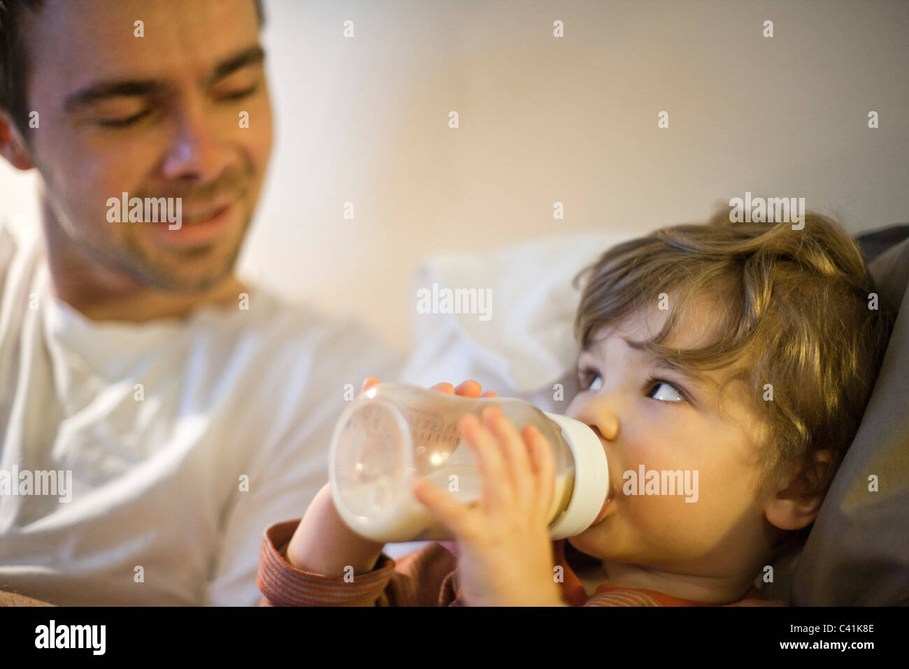 Two young men drinking milk hi-res stock photography and images - Alamy