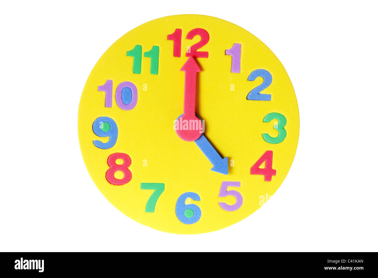 Toy clock hi-res stock photography and images - Alamy