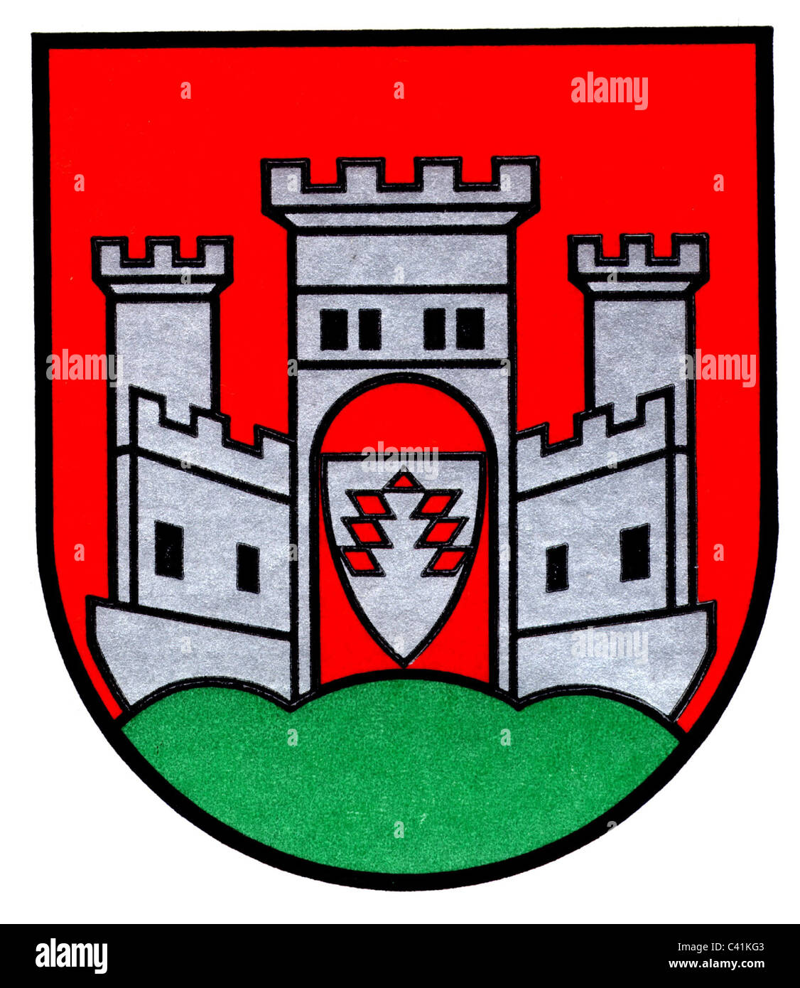 coat of arms / emblems, Bueren, city arms, North Rhine-Westphalia ...