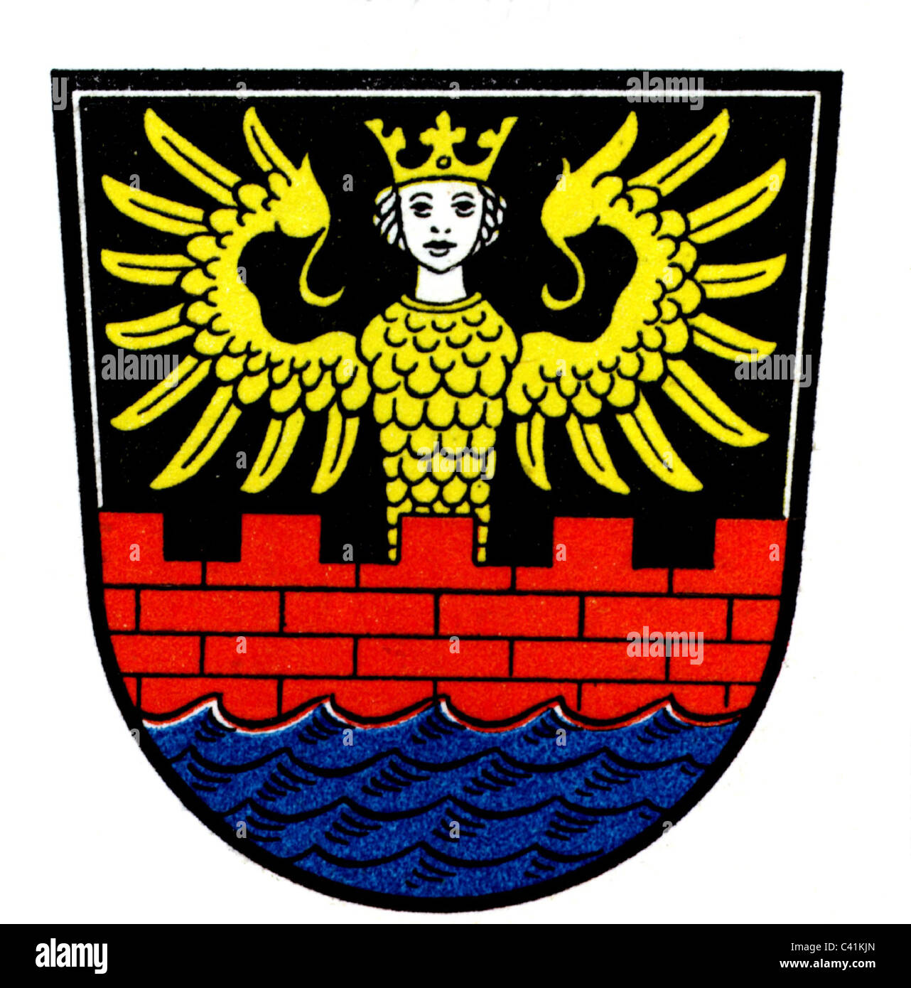 coat of arms / emblems, Emden, city arms, Lower Saxony, Germany ...