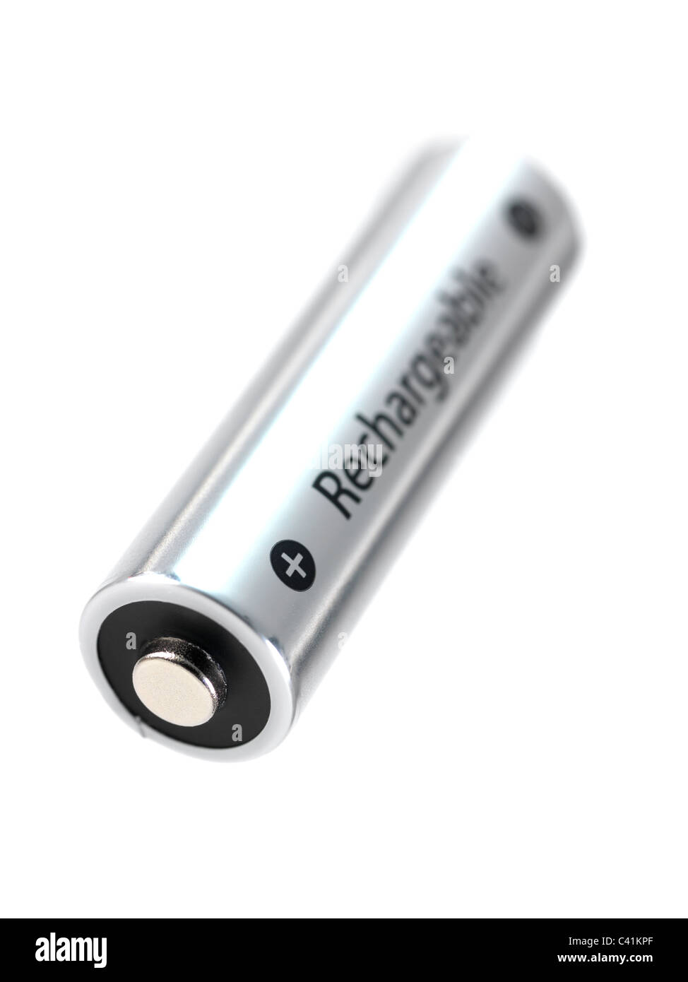 Rechargable batteries isolated against a white background Stock Photo ...